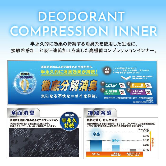 [ 56184 ロングスリーブ Jawin 自重堂 ] S~LL Jichodo ジャウィン インナー アンダーウェア 長袖 コンプレッション 着圧 消臭 接触 冷感 清涼 ストレッチ 春 夏 ...