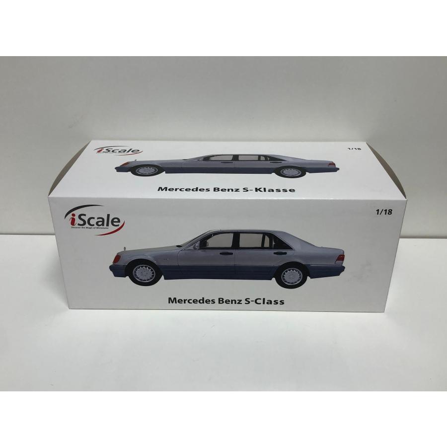 セール！ iScale 1/18 Mercedes Benz S500 (W140) year 1994-98 brilliant silver / Gray メルセデス ベンツ ...