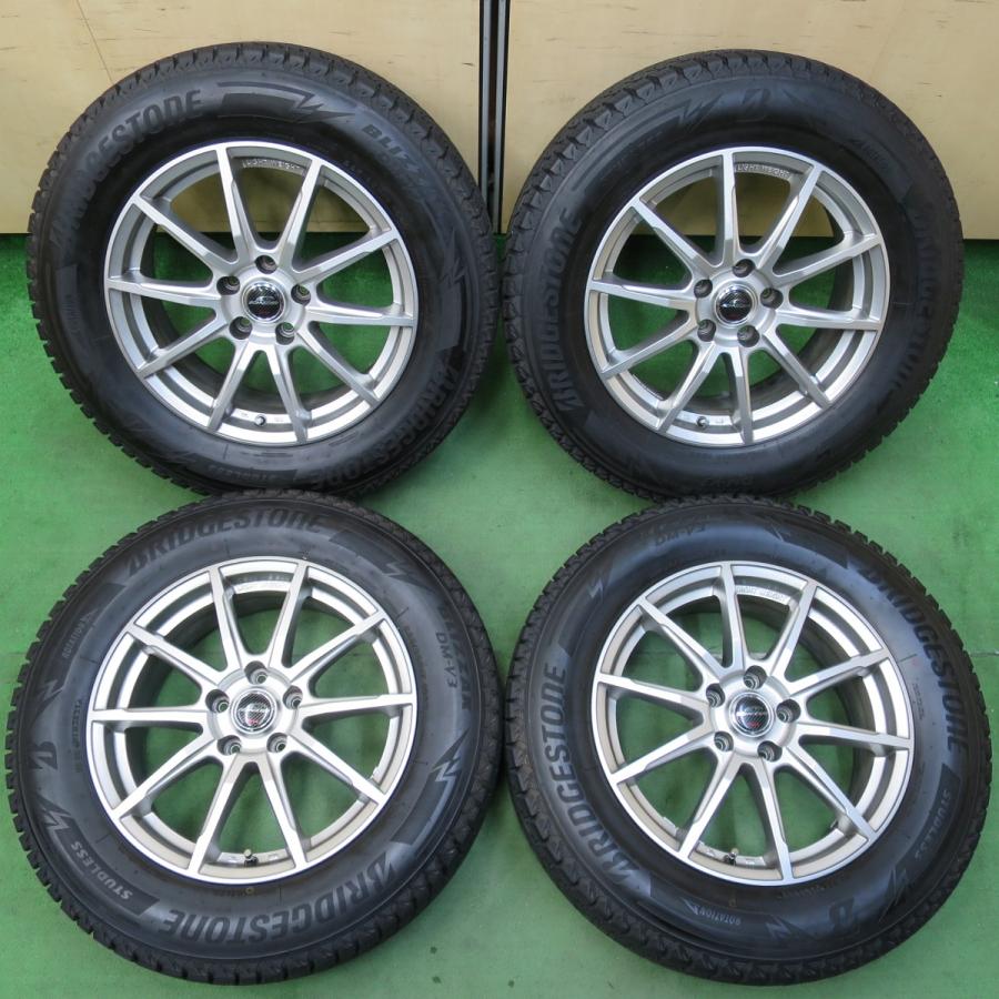 [送料無料] バリ溝！21年！キレイ！9.5分★スタッドレス 225/65R17 ブリヂストン ブリザック DM-V3 SCHNEIDER ...