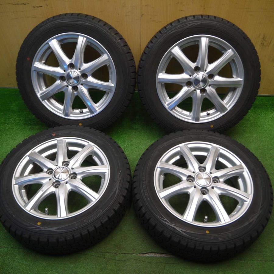 バリ溝！9.5分以上★スタッドレス 155/65R14 ダンロップ ウインターマックス WM01 MACBES MB8 マクベス 14インチ PCD100/4H★5012403Hス ...