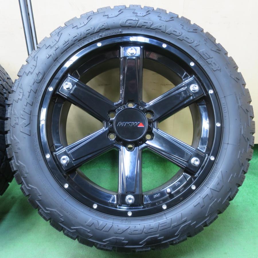 [送料無料] バリ溝！キレイ！9.5分★MKW MK-56 265/50R20 ニットー TERRA GRAPPLER ALL TERRAIN 20インチ PCD139.7/6H ...