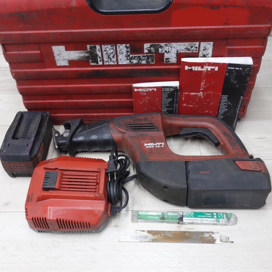 [送料無料] バッテリー2個！付属品付き HILTI ヒルティ 充電式 レシプロソー WSR36-A 01 電動 工具 セーバーソー セーバ ...