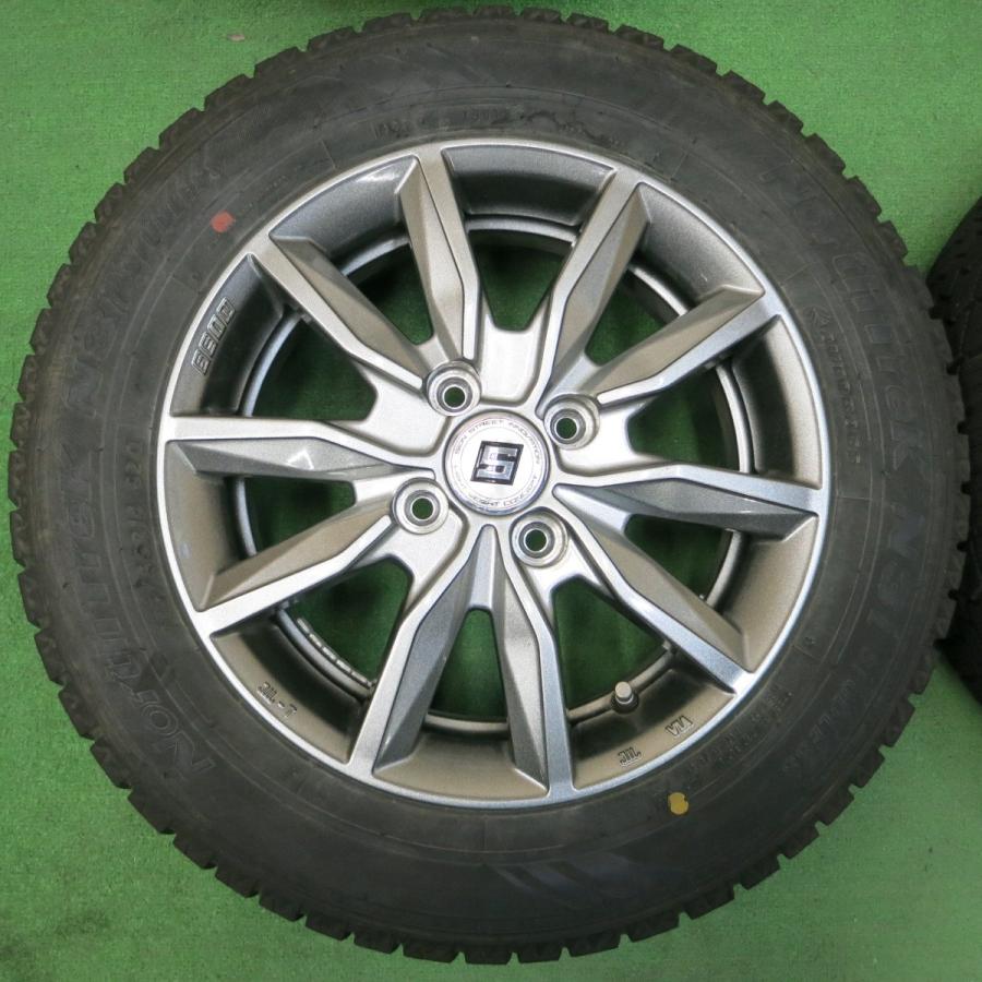 *送料無料* バリ溝！キレイ！9.5分以上★スタッドレス 175/65R14 オートバックス ノーストレック N3i SEIN ザイン 14インチ PCD100/4H★4031602イス ...