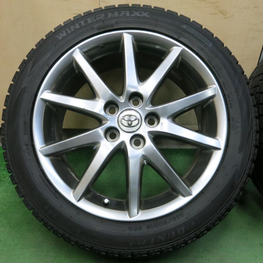 *送料無料*バリ溝！20年！9.5分★トヨタ 50系 エスティマ 純正 225/50R18 スタッドレス ダンロップ ウインターマックス ...
