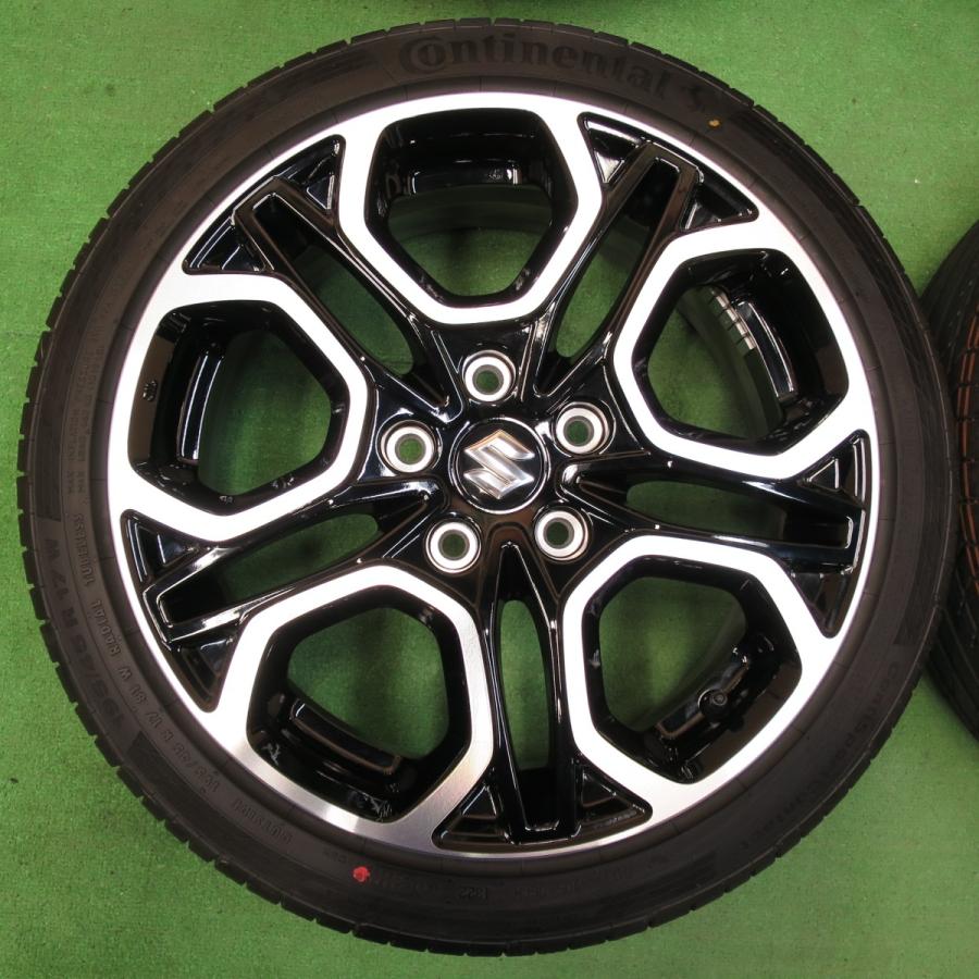 *送料無料* 新車外し！22年★スズキ ZC33S スイフト スポーツ 純正 195/45R17 コンチネンタル コンチスポーツ コンタクト5 17インチ PCD114.3/5H ...
