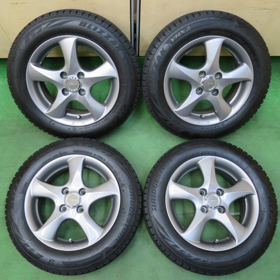 [送料無料] キレイ★スタッドレス 165/65R14 ブリヂストン ブリザック VRX2 TOPRUN トップラン 14インチ PCD100 ...