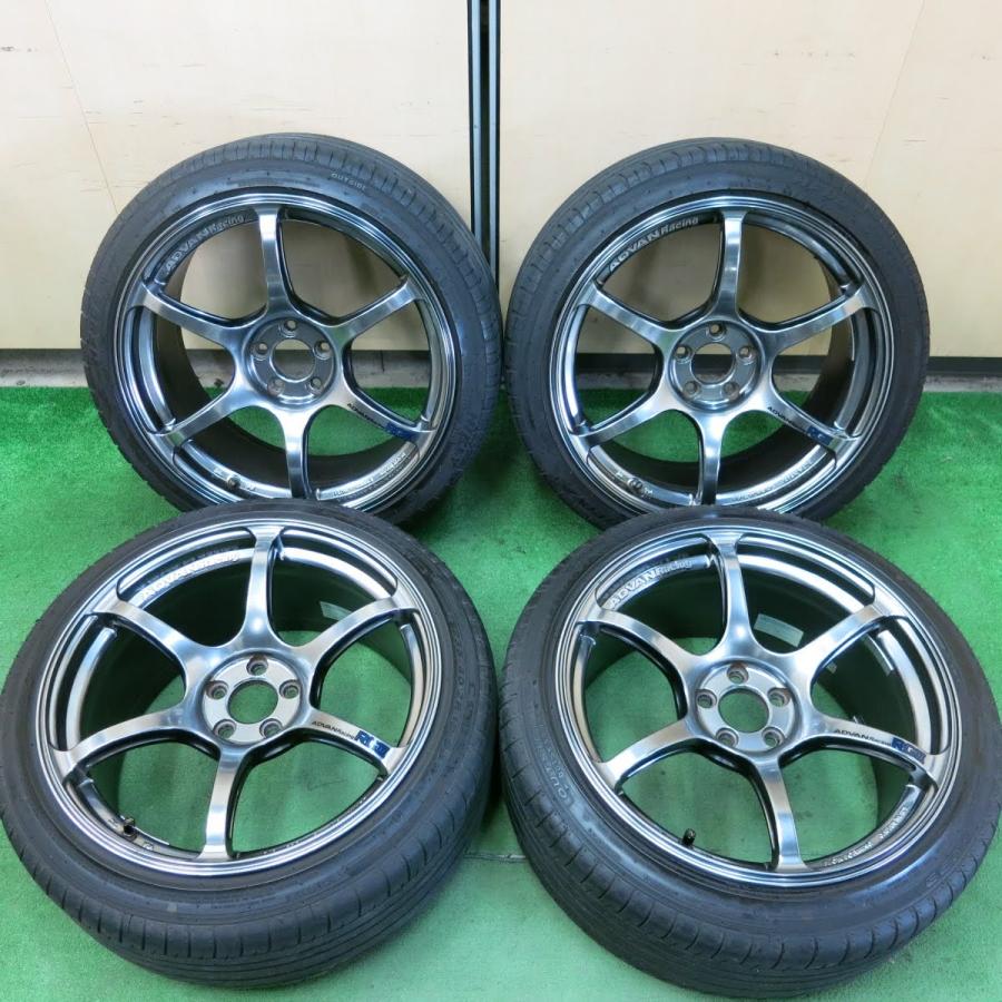 [送料無料]キレイ！20年★ADVAN Racing RGIII RG3 225/40R18 235/40R18 ハイフライ HF805 ...