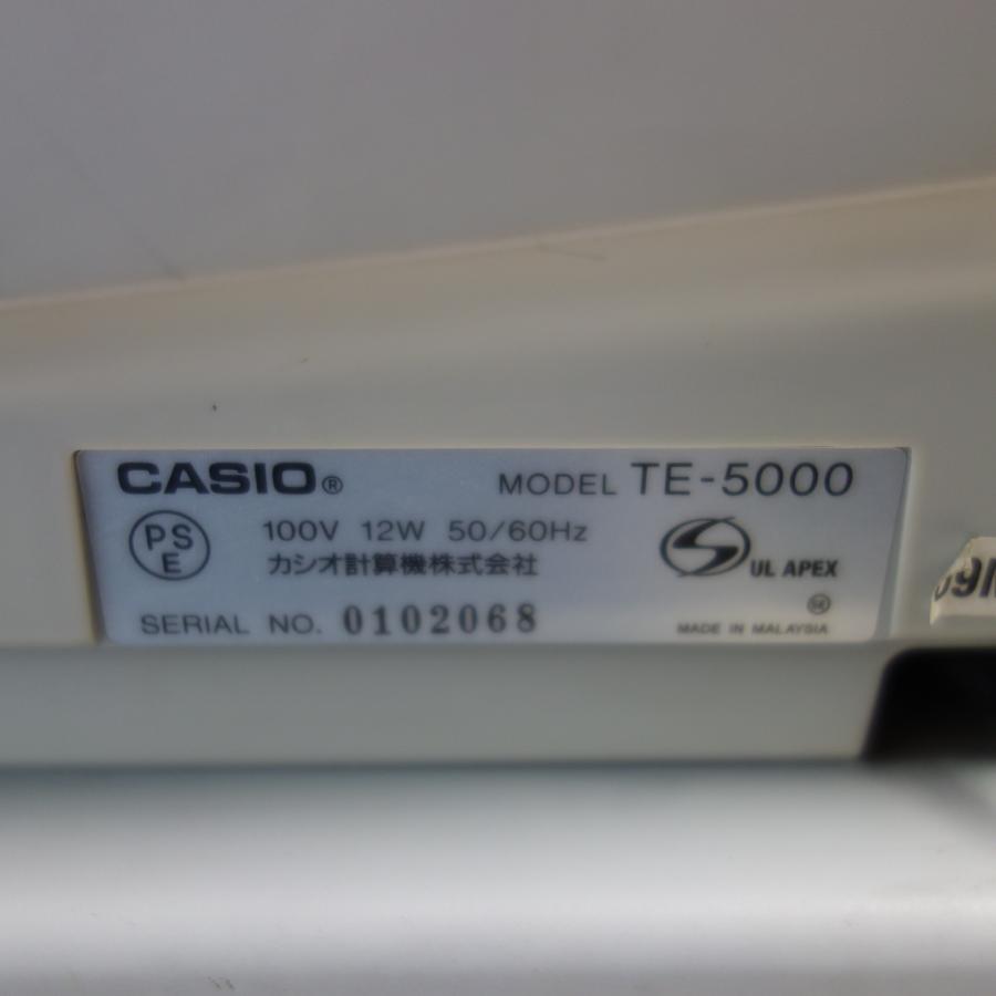 [送料無料] ☆CASIO 電子レジスター TE-5000 カシオ 100V 店舗 業務用☆ : ガレージゲット ヤフーショッピング店 ...