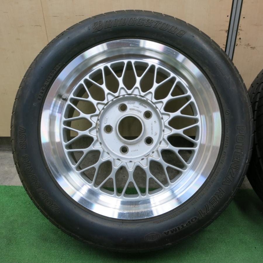 *送料無料* バリ溝！キレイ！9分★BBS RG023 205/55R16 ブリヂストン ポテンザ RE71 OPTIMA BB 16インチ PCD114.3/5H★4082001ナノ ...