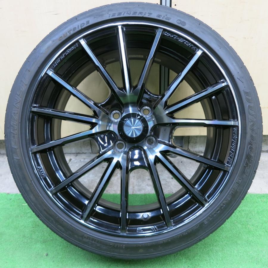 [送料無料] 1本価格！21年★WedsSport SA-35R 195/45R17 ダンロップ LE MANS V ルマン5 ウェッズスポーツ PCD100/4H★4110205ナノ ...