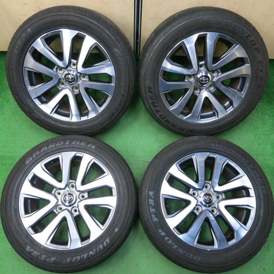 *送料無料* キレイ★トヨタ ランクル 200 ZX 純正 285/50R20 ダンロップ PT2A グラントレック 20インチ PCD150 ...