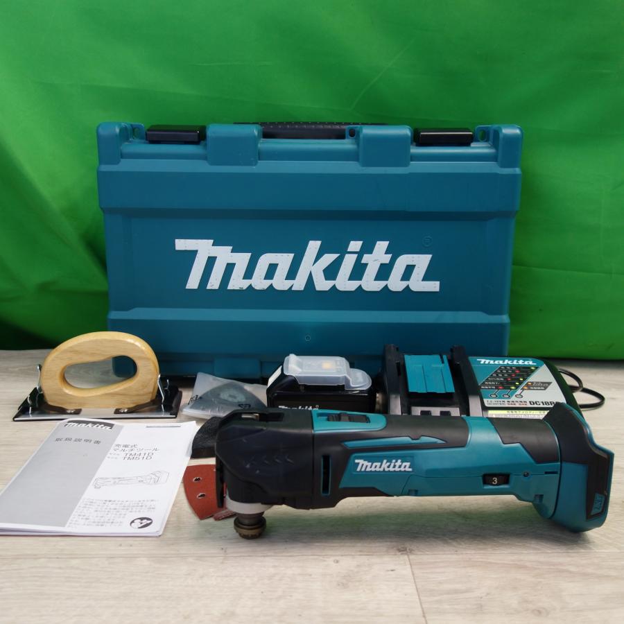 [送料無料] ☆Makita マキタ 充電式 マルチツール TM51DRG 18V/6.0Ah バッテリ1個付 DC18RC 切断 剥離 研削 工具 DIY 大工道具 電動工具☆ : ガレージ ...