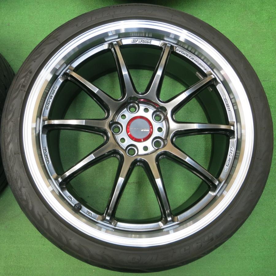*送料無料* 超バリ溝！22年！綺麗！9.5分以上★WORK EMOTION ZR10 WFT 245/35R19 ファイナリスト 595 ...