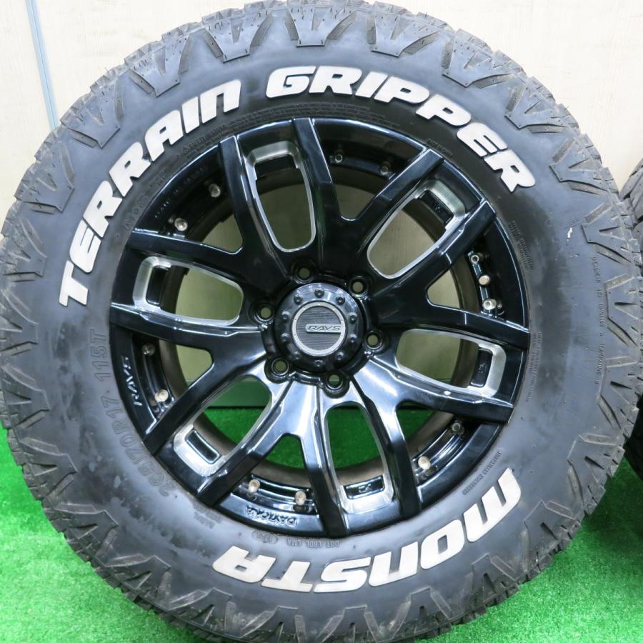 [送料無料] キレイ！21年★RAYS DAYTONA FDX-F6 265/70R17 モンスタ TERRAIN GRIPPER ホワイトレター レイズ デイトナ PCD139.7/6H ...
