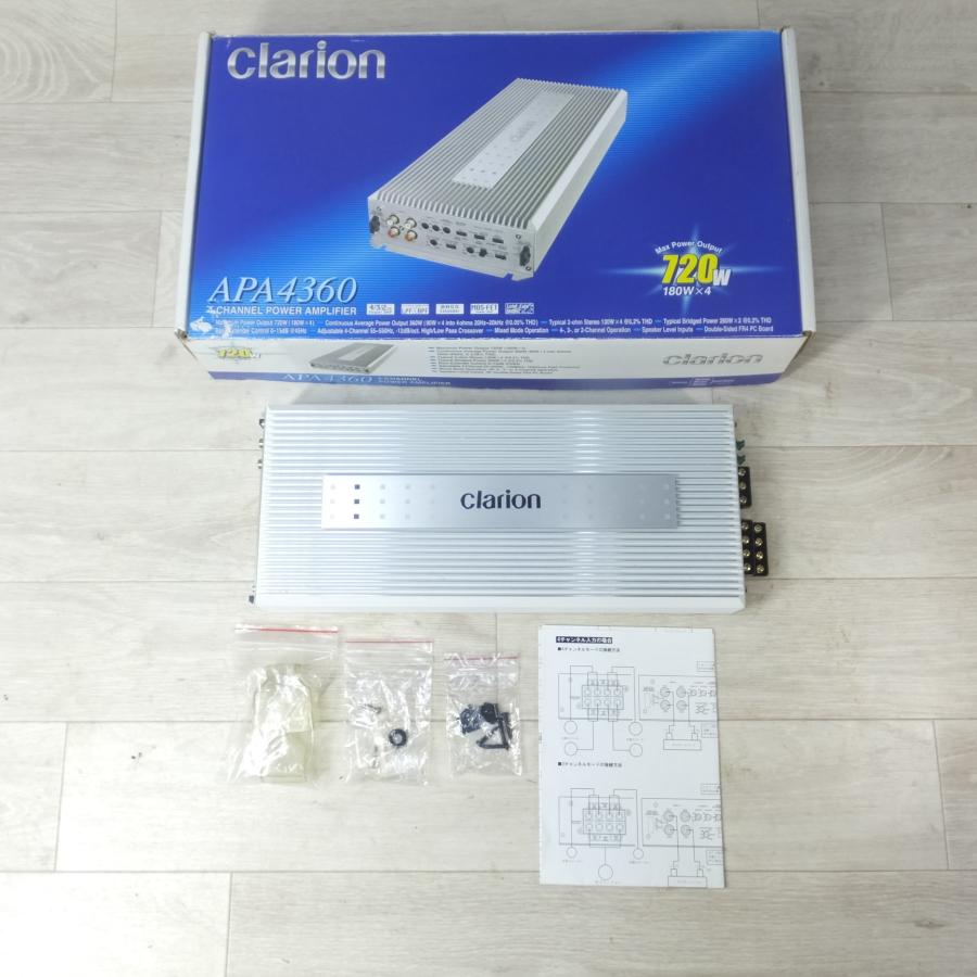 [送料無料] clarion クラリオン 180W×4チャンネル パワーアンプ APA4360 POWER AMPLIFIER : ガレージ ...