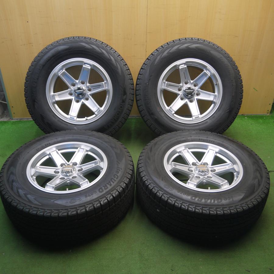 *送料無料*バリ溝！20年！美品！9.5分以上★ランクル 等 KEELER キーラー 265/70R17 スタッドレス ヨコハマ アイスガード G075 PCD139.7/6H★3121101 ...