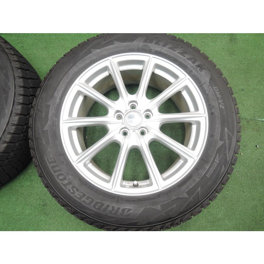 [送料無料]バリ溝！キレイ！9分★スタッドレス 225/60R17 ブリヂストン ブリザック DM-V2 ECO FORME エコフォルム PCD100/5H★3112404HAス ...