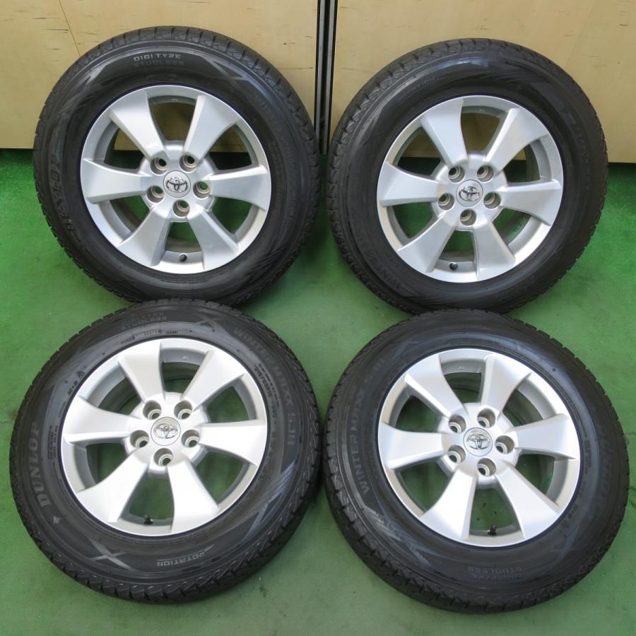 キレイ★トヨタ 20系 ヴェルファイア アルファード 純正 215/65R16 スタッドレス ダンロップ ウインターマックス SJ8 16 ...