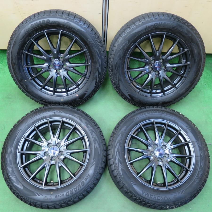 [送料無料] バリ溝！キレイ！9分★スバル XV 等 225/60R17 スタッドレス ヨコハマ アイスガード G075 VELVA ...