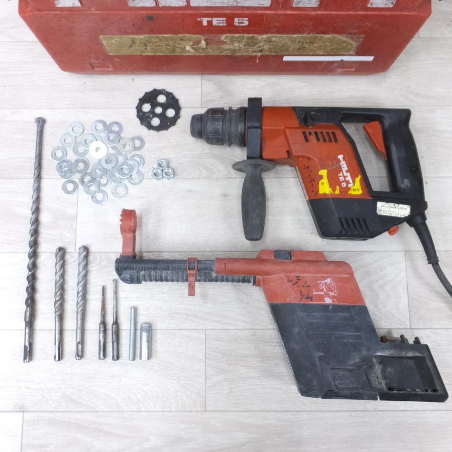 [送料無料] 付属品多数 ヒルティ HILTI ハンマ ドリル 100V TE5 集じん システム TE5-DRS セット ケース ビット 付き 電動 工具 : rc-ito8hrenf7ud ...