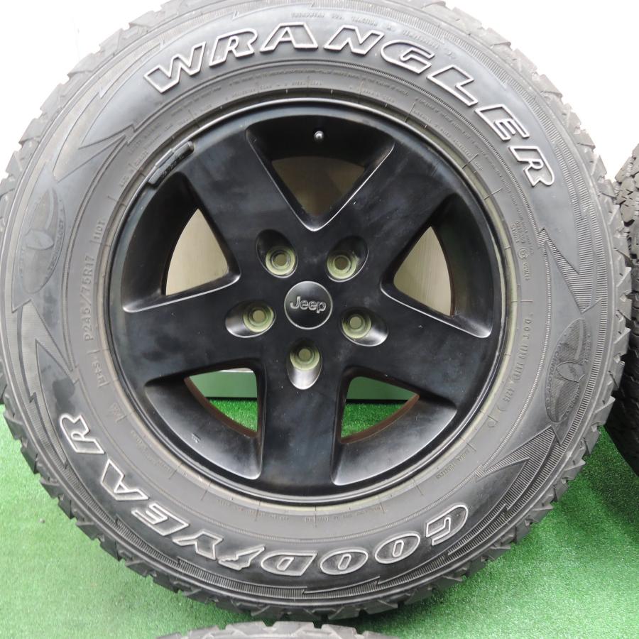 [送料無料]4本価格★ジープ JK ラングラー 純正 245/75R17 グッドイヤー ホワイトレター 17インチ PCD127/5H★3111711TNノ : ガレージゲット ヤフー ...