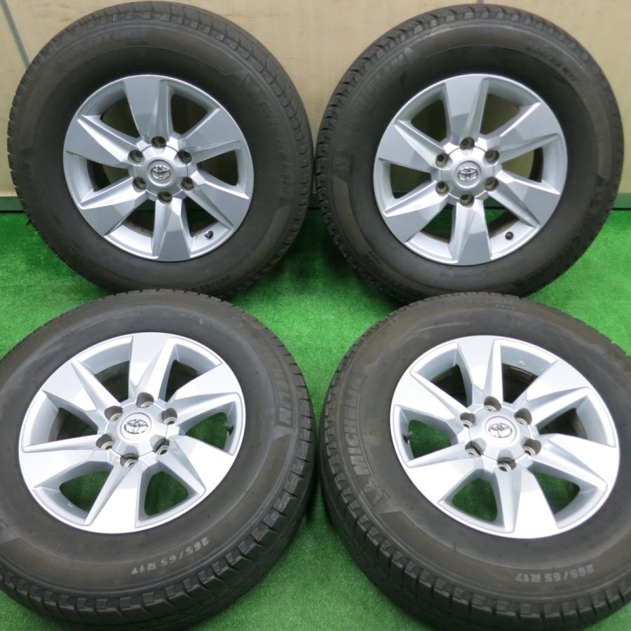 [送料無料] キレイ★トヨタ 150系 ランクル プラド 純正 265/65R17 ミシュラン LATITUDE TOUR 17インチ PCD139.7/6H★4091802NJノ ...