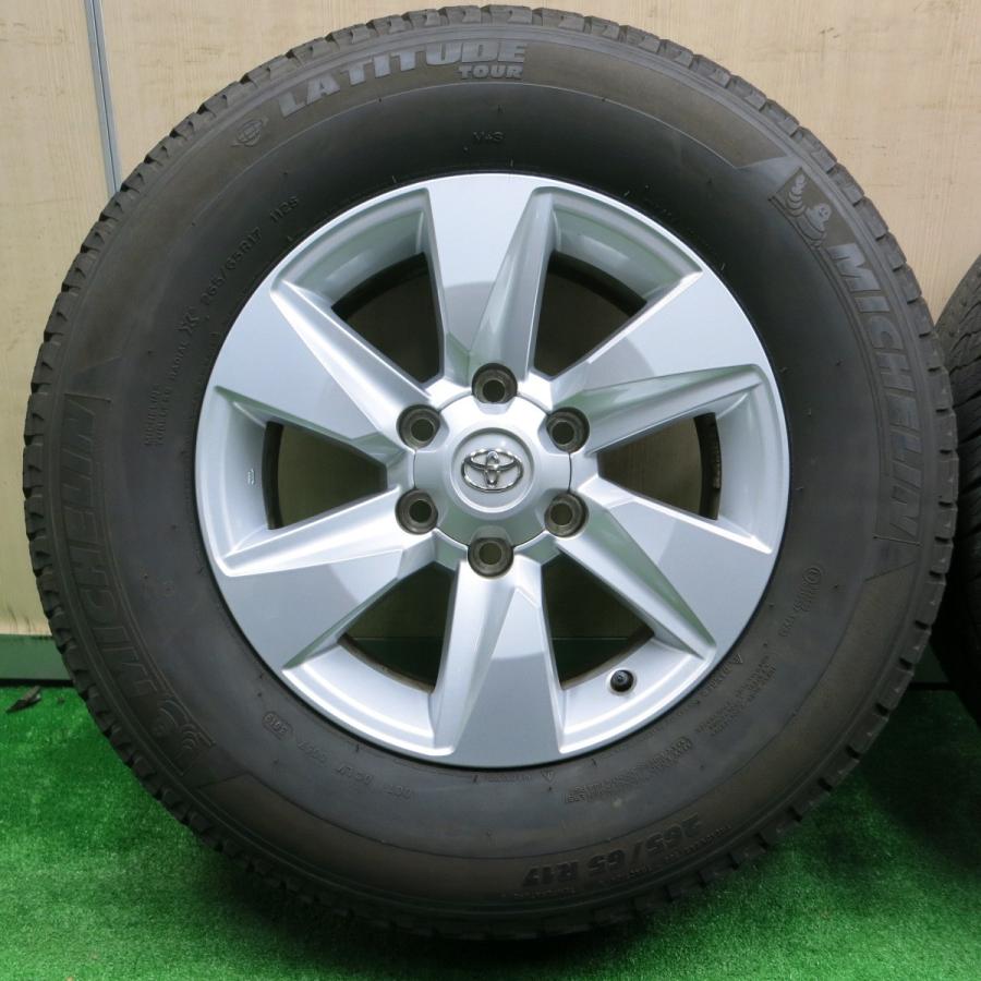 [送料無料] キレイ★トヨタ 150系 ランクル プラド 純正 265/65R17 ミシュラン LATITUDE TOUR 17インチ PCD139.7/6H★4091802NJノ ...