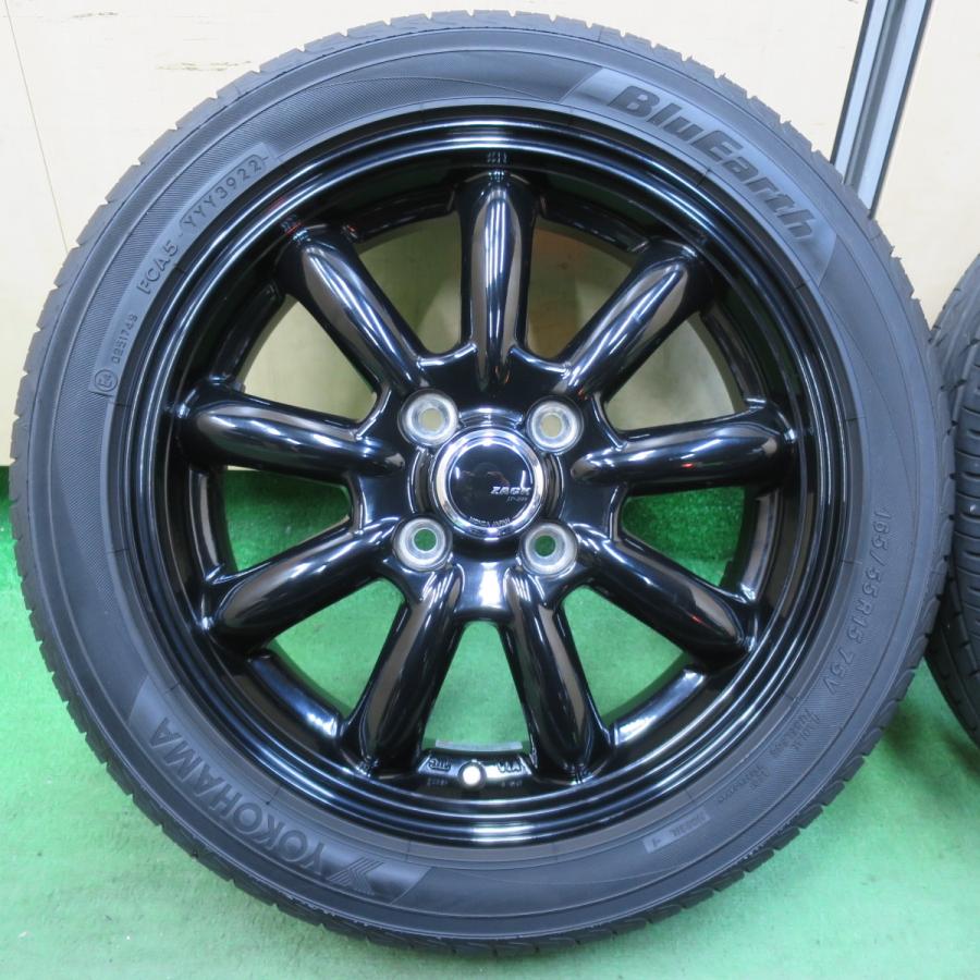 [送料無料] キレイ！22年★165/55R15 ヨコハマ ブルーアース AE01 ZACK JP-209 MONZA N-BOX タント ムーヴ 等 軽自動車 PCD100/4H ...