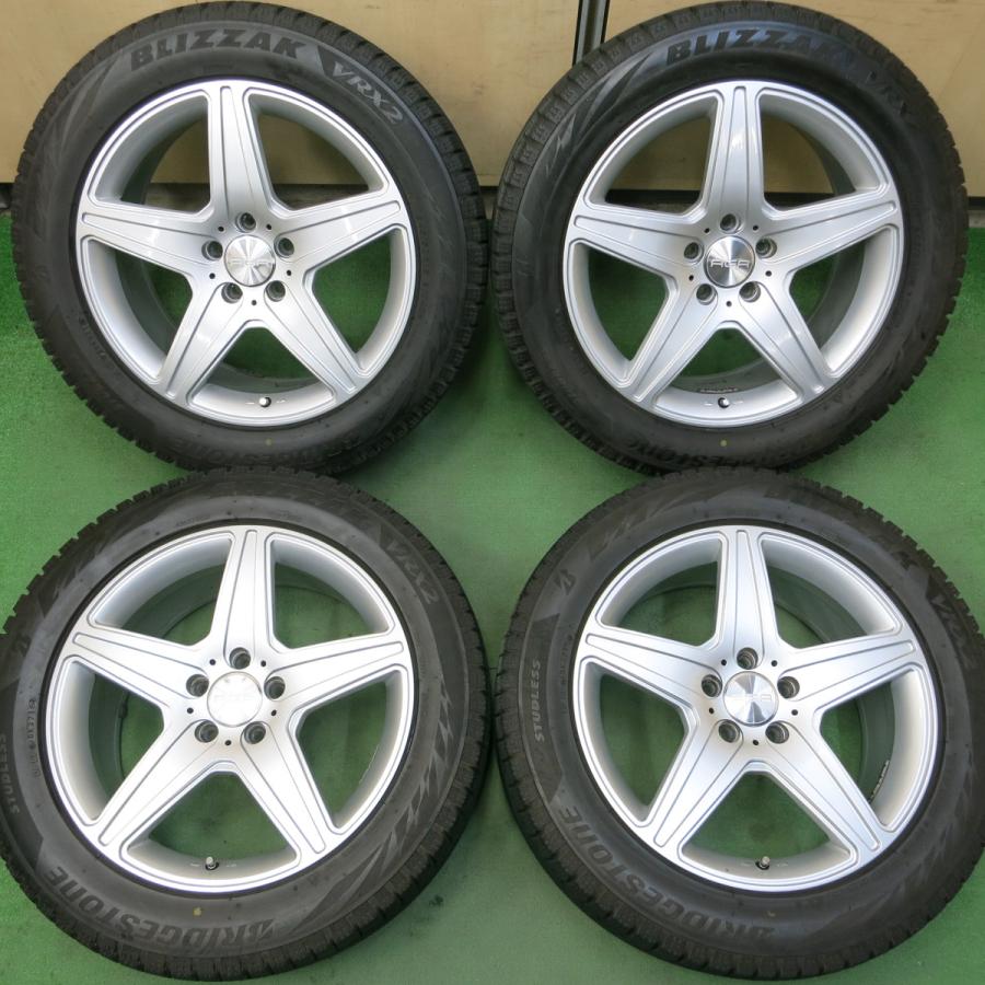 *送料無料*バリ溝！キレイ！9.5分★ベンツ BMW 等 AGA 245/50R18 スタッドレス ブリヂストン ブリザック VRX2 18 ...