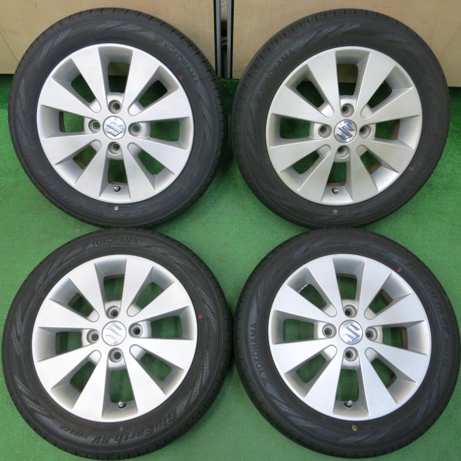 *送料無料* 超バリ溝！22年！綺麗！ほぼ10分★スズキ ワゴンR 純正 155/65R14 ヨコハマ BluEarth-RV RV03 CK ...