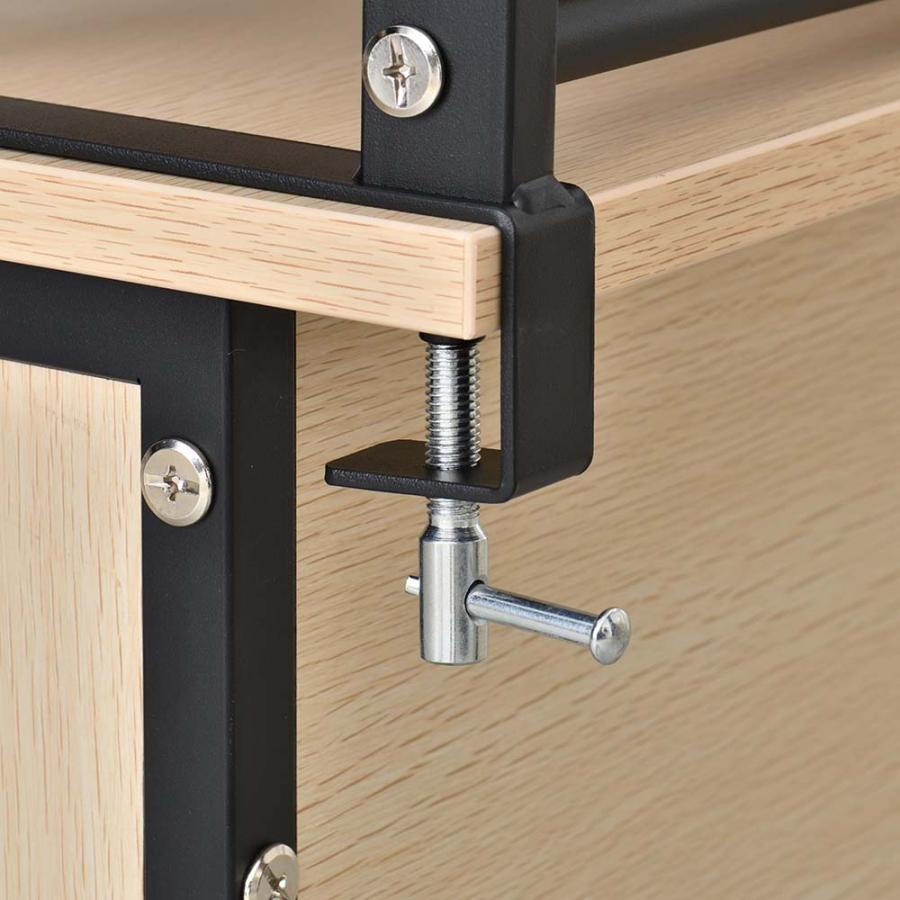 ワークデスクII 上置ハイシェルフ W1000用 ホワイト/ナチュラル/ウォルナット 木製 机上棚 本棚 ラック デスク 拡張機能 GZUSRH2-1000WH/NA2/DM2(事業所様限定 ...