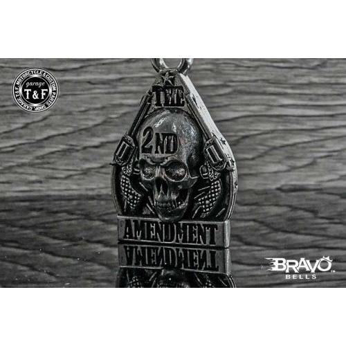 Bravo Bells(ブラボーベル) The 2nd Amendment Keychain(アメリカ合衆国憲法・修正第2条キーホルダー ...