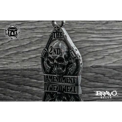 Bravo Bells(ブラボーベル) The 2nd Amendment Diamond Keychain(アメリカ合衆国憲法・修正第2条 ...