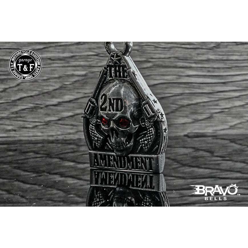 Bravo Bells(ブラボーベル) The 2nd Amendment Diamond Keychain(アメリカ合衆国憲法・修正第2条 ...