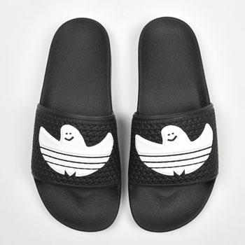 adidas Originals アディダス サンダル SB シュムーフォイル ブラック ホワイト SHMOOFOIL SLIDE ...