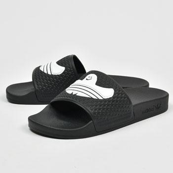 adidas Originals アディダス サンダル SB シュムーフォイル ブラック ホワイト SHMOOFOIL SLIDE ...