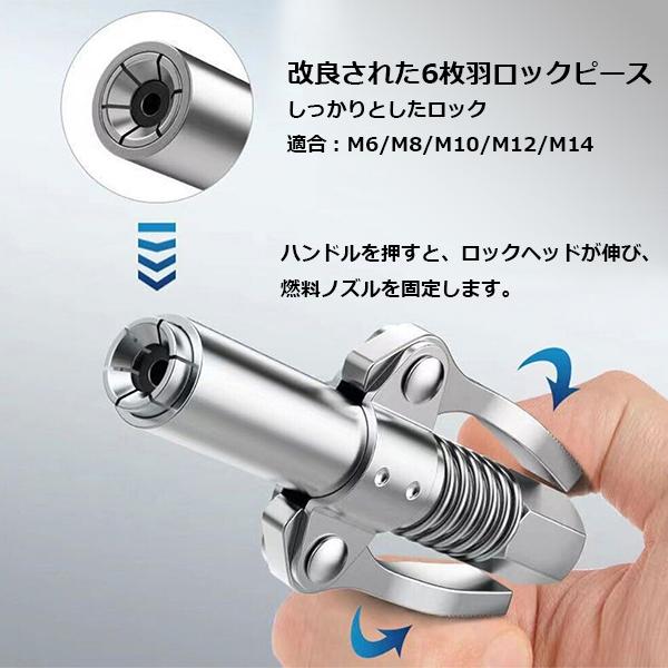 高圧グリスガン用クイックリリースカプラーセット 六爪ロック式＋30cmホース T327 : Garage.com - 通販 - Yahoo!ショッピング