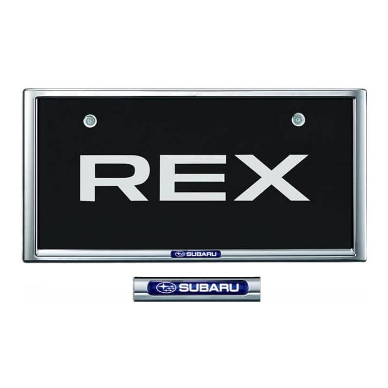 SUBARU スバル 純正 アクセサリー パーツ REX ナンバープレートベース(メッキ) 08400F9004 A201F : rex-08400f9004 : GARAGEIDEA ...