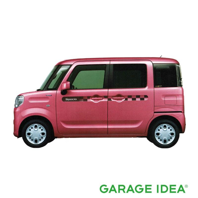 スズキ SUZUKI 純正 アクセサリー Spacia スペーシア サイドデカール チェッカー ブラック 99230-79R10-001 MK53S : GARAGEIDEA Yahoo!店 ...