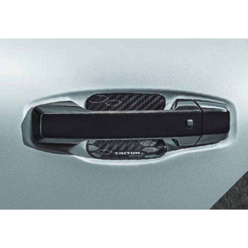 三菱 MITSUBISHI 純正 アクセサリー パーツ トライトン TRITON ドアハンドルプロテクター カーボン＆ハニカム柄 MZ577123 LC2T : GARAGEIDEA ...