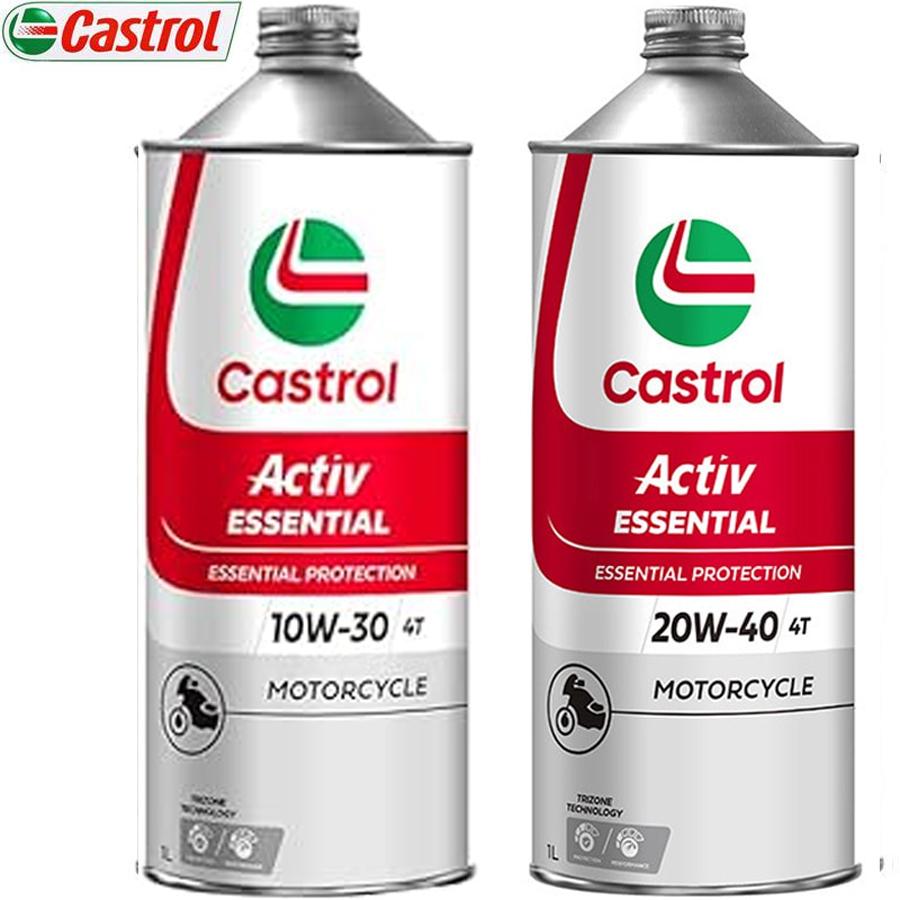 カストロール Activ ESSENTIAL 4T アクティブ エッセンシャル GO 1L 4サイクルエンジンオイル CASTROL ...