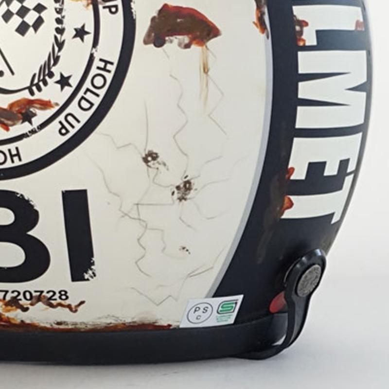 72JAM JET HELMET JJ-02 aging F.B.I. ホワイト エイジング JJシリーズ ジェットヘルメット 72ジャムジェット スモールジェット ジャムテックジャパン ...