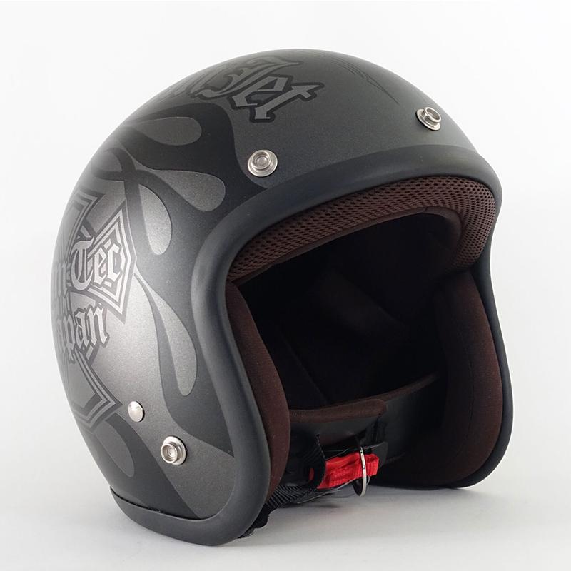 72JAM JET HELMET JJ-31 New Cross ニュークロス グレー ジェットヘルメット 72ジャムジェット スモールジェット JJ31 ジャムテックジャパン ...
