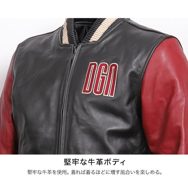 デグナー 19WJ-17 レザージャケット DEGNER 19WJ17 LEATHER JACKET BLACK/RED 本革 牛革 プロテクター付 :degner-19wj17:Garage ...