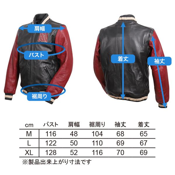 デグナー 19WJ-17 レザージャケット DEGNER 19WJ17 LEATHER JACKET BLACK/RED 本革 牛革 プロテクター付 :degner-19wj17:Garage ...