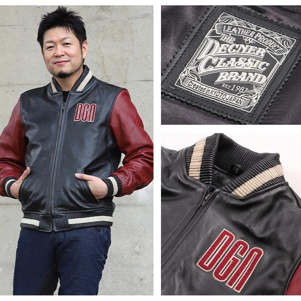 デグナー 19WJ-17 レザージャケット DEGNER 19WJ17 LEATHER JACKET BLACK/RED 本革 牛革 プロテクター付 :degner-19wj17:Garage ...
