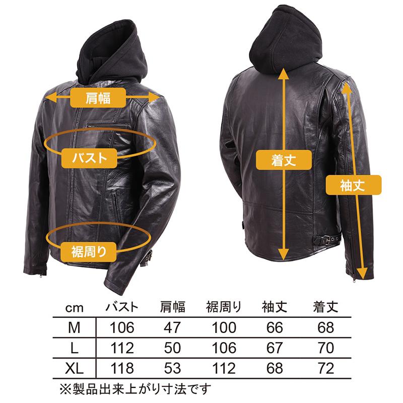 DEGNER 24WJ-5 レザーフーディージャケット デグナー 秋冬 AW : degner-24wj5 : Garage R30 - 通販 - Yahoo!ショッピング