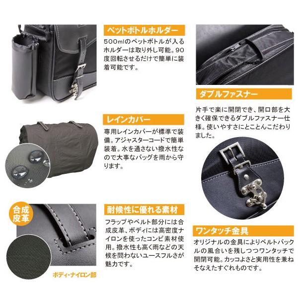 DEGNER デグナー NB-1FV ナイロンサドルバッグ ヴィンテージファイア NB1FV NYLON SADDLEBAG VINTAGE FIRE フレイムス サイドバッグ ...