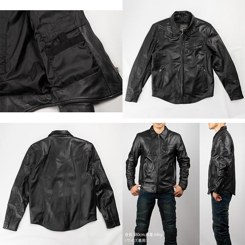 DEGNER SRS-5 レザーシャツ デグナー 本革 メンズ : degner-srs5 : Garage R30 - 通販 - Yahoo!ショッピング