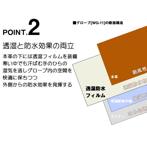 DEGNER デグナー WG-11 ウインターグローブ WINTER GLOVE 牛革 透湿防水フィルム レザーグローブ 冬用 グローブ : Garage R30 - 通販 - Yahoo ...